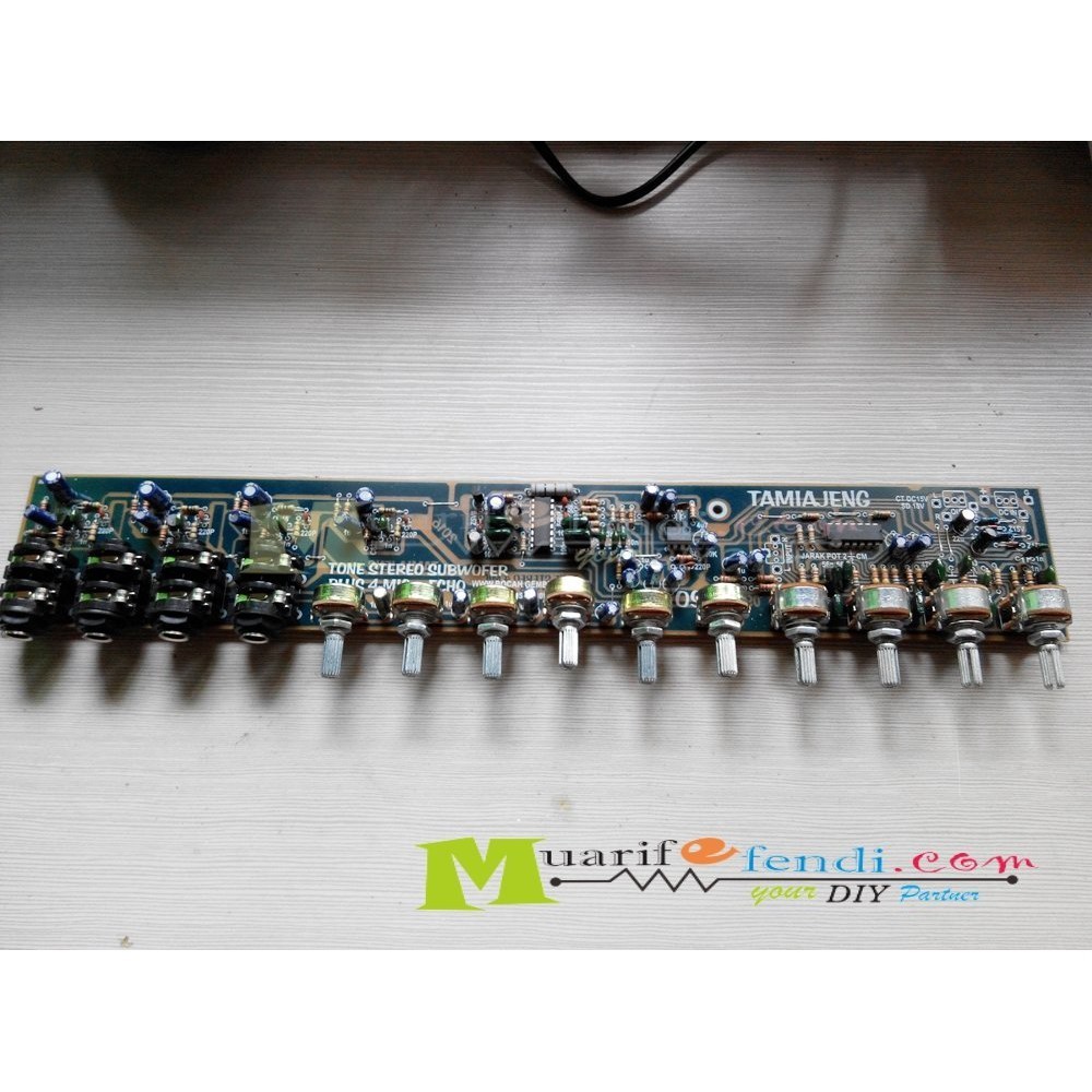 Jual KIT Tone Control Stereo Subwoofer plus 4 MIC dan ECHO Reverb ...