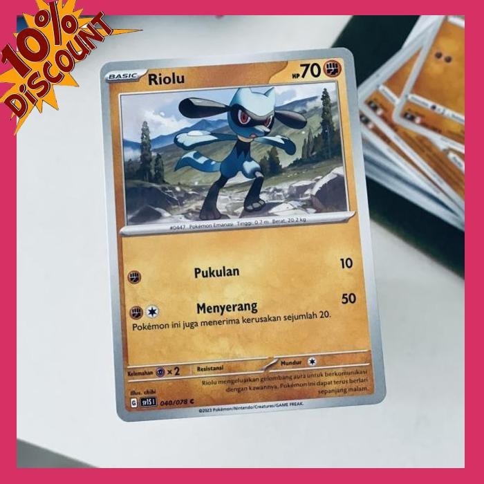 Jual [EHG] RIOLU SV1S - POKEMON INDONESIA TCG | Shopee Indonesia