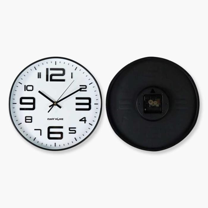 Jual JAM DINDING BULAT QUARTZ DESAIN SEDERHANA ELEGAN MINIMALIS SILENT ...