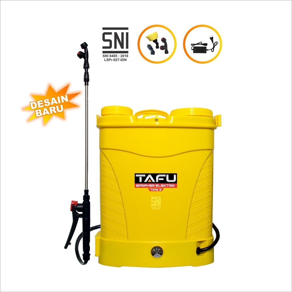 Jual Tangki Pompa Sprayer elektrik 16 liter TAFU CBA 12V 8AH Electric Battery Pump | Shopee ...