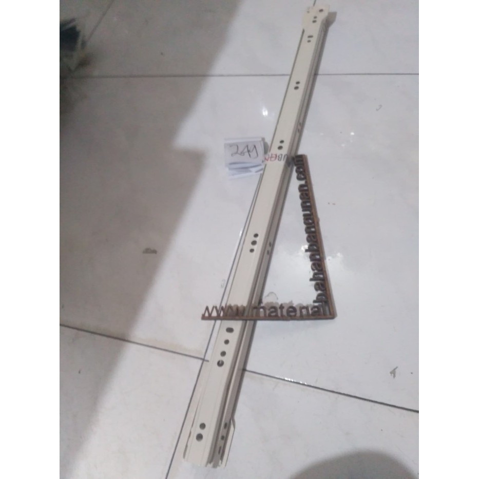 Jual Price!! rel laci putih huben panjang 60 cm roda selorokan laci ...