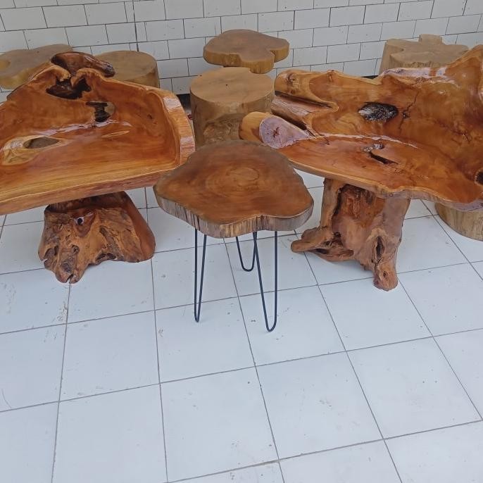 Jual Meja Teras /Meja Taman/Meja Akar Jati /Meja Kayu Minimalis ...
