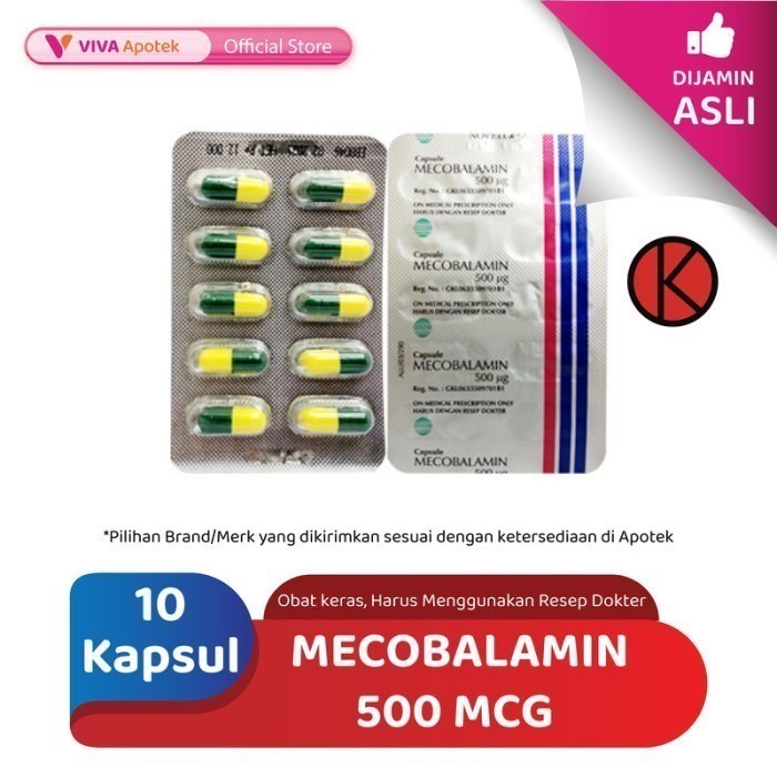 Jual Mecobalamin 500 mcg (10 Kapsul) | Shopee Indonesia