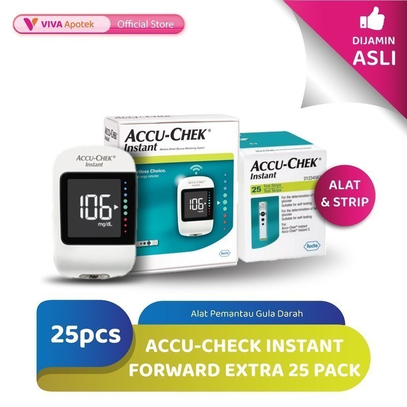 Jual Accu-Check Instant Forward Extra Pemantau Gula Darah Pack (Alat ...