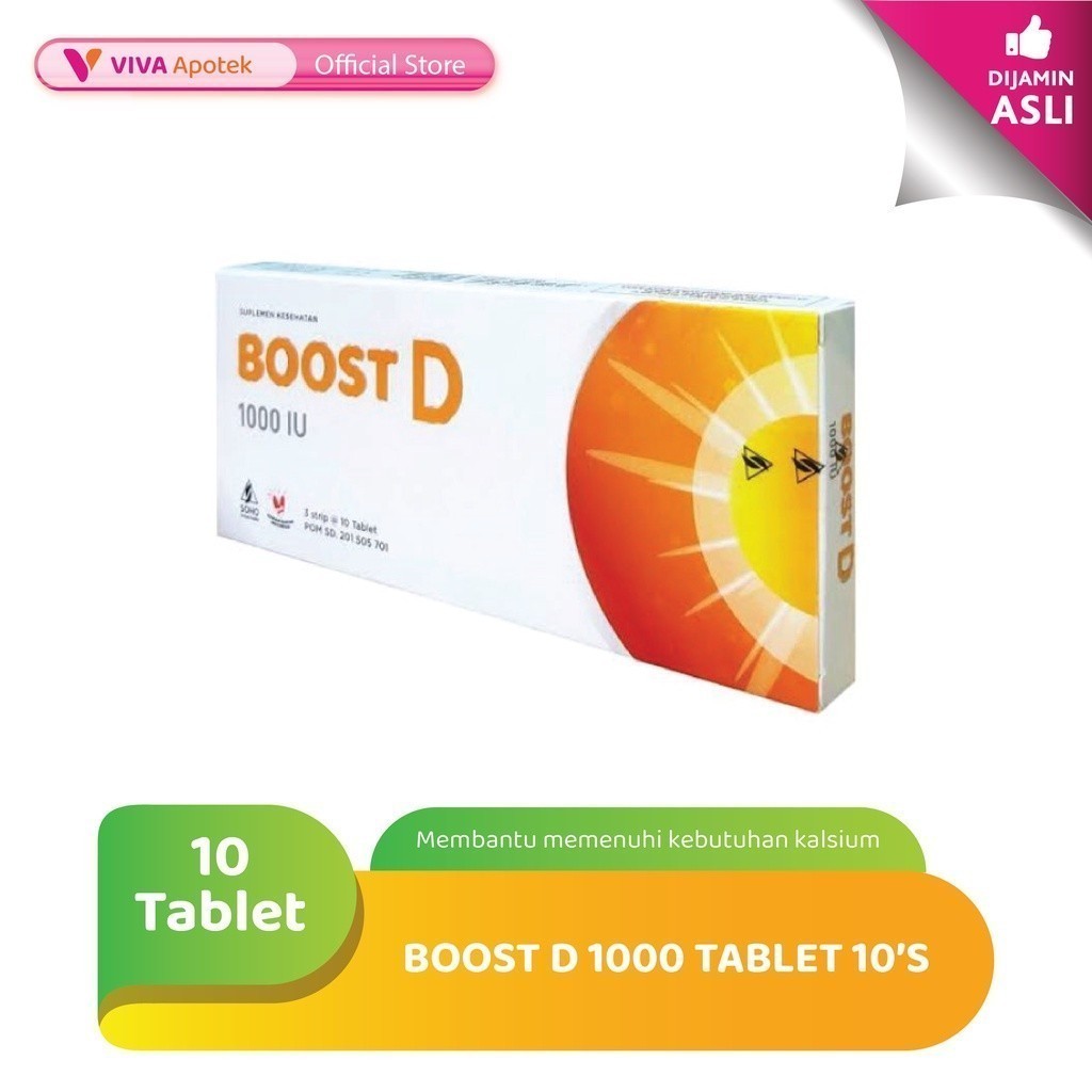 Jual Boost D 1000 untuk Menjaga Daya Tahan Tubuh (10 Tablet) | Shopee ...