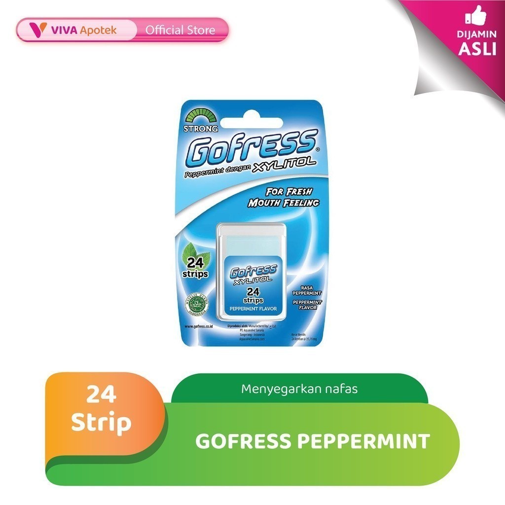 Jual Gofress Peppermint untuk Menyegarkan Nafas (24 Strip) | Shopee ...