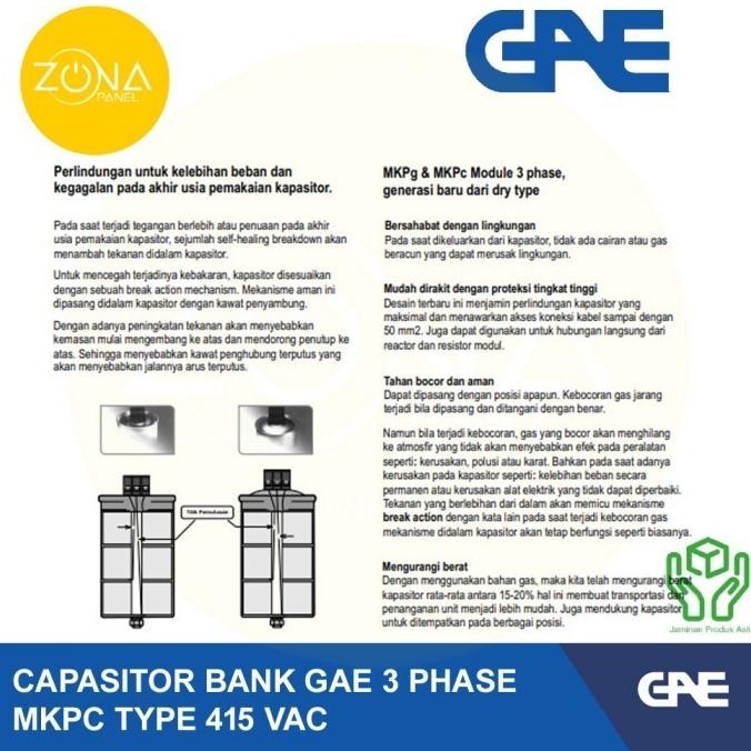 Jual Kapasitor Capasitor Bank Gae 5 Kvar 5Kvar 415V 3 Phase 167202024 | Shopee Indonesia