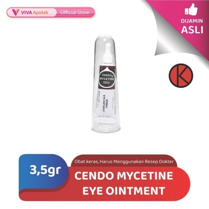 Jual Cendo Mycetine Eye Ointment / Radang Mata / Infeksi Mata (3,5 Gram ...