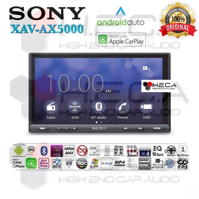 Jual Baru!! Sony XAV-AX5000 Head Unit Tape Mobil XAV AX5000 Double din ...