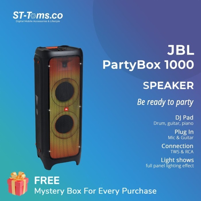 Jual Jbl Partybox 1000 /Party Box 1000 Bluetooth Speaker Premium High ...