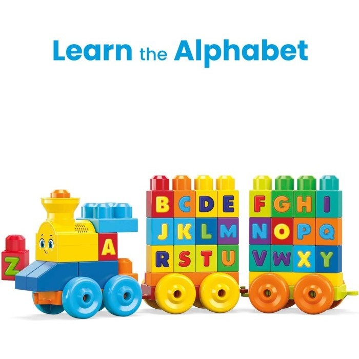 Jual Mega Bloks Fisher-Price Abc Blocks Building Toy Abc Musical Train ...