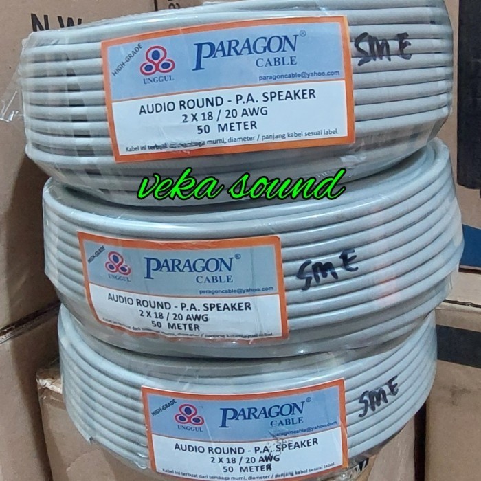 Jual Kabel Speaker Paragon 2X18 50 Meter Original Paragon 2X18 50 Meter ...