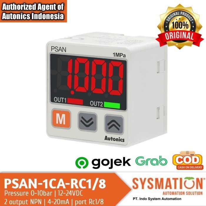 Jual Digital Pressure Switch Autonics Psan-1Ca-Rc1/8 | Shopee Indonesia