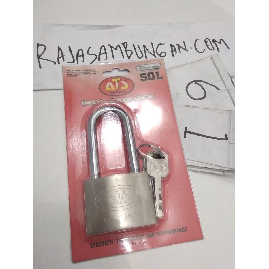 Jual GEMBOK PANJANG ATS PUTIH GEMBOK 50 L GEMBOK PAGER ANTI MALING ...