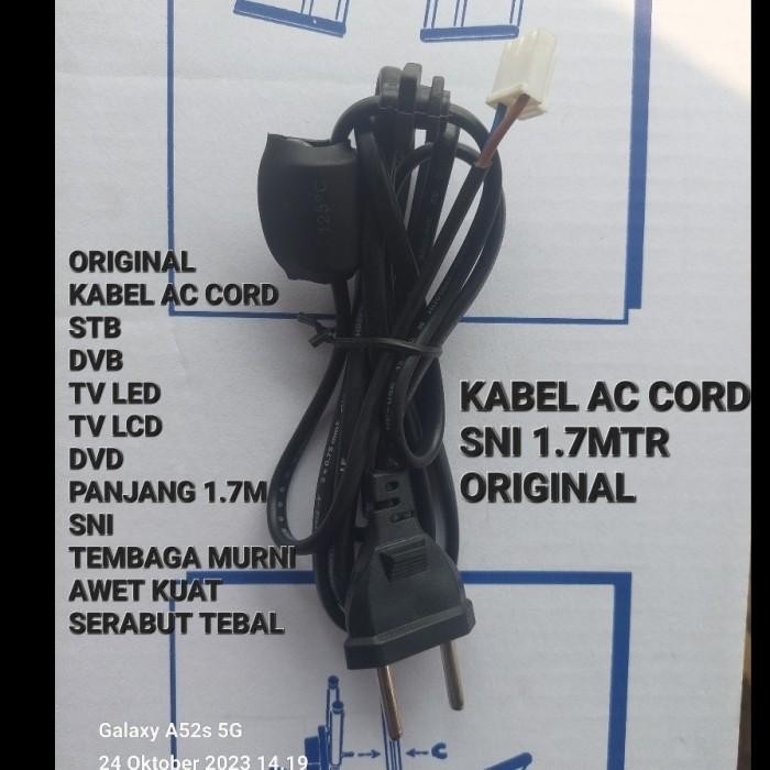 Jual KABEL AC CORD STB DVB DVD TV LED LCD SOKET SNI ORI ASLI TEMBAGA ...
