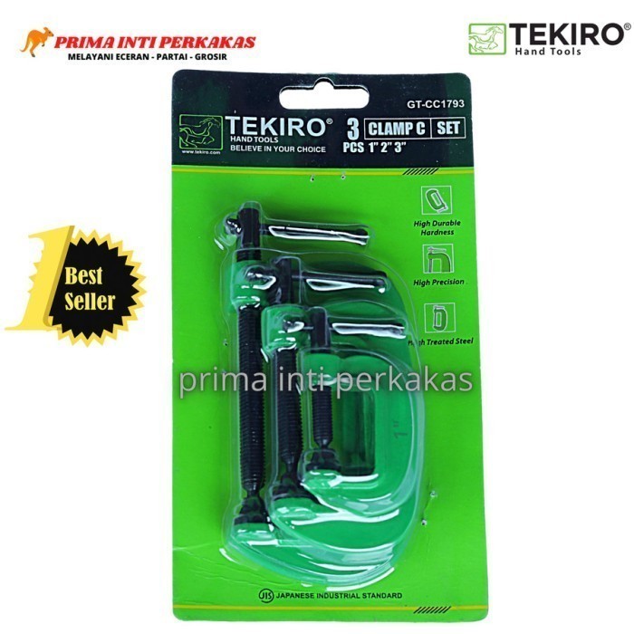 Jual Tekiro Clamp C Set Klem C 3 Pcs Set 1" 2" 3" Catok C Penjepit ...
