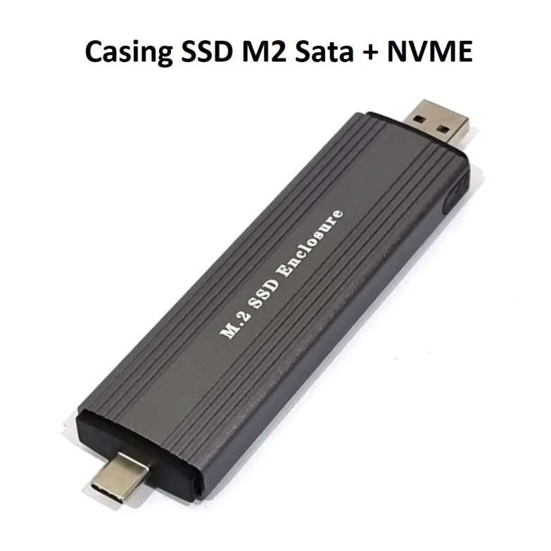 Jual Casing SSD M2 NVME USB Type C to Type C High Speed SSD Case ...
