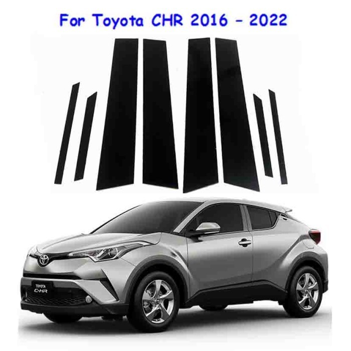 Jual Stiker Sticker Pilar Panel Garnish Toyota CHR CH-R 2016 - 2022 ...