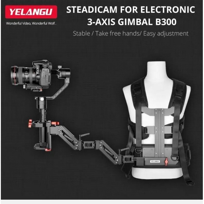 Jual Yelangu B300 Steadicam Gimbal Rig For Electronic 3-Axis Gimbal ...