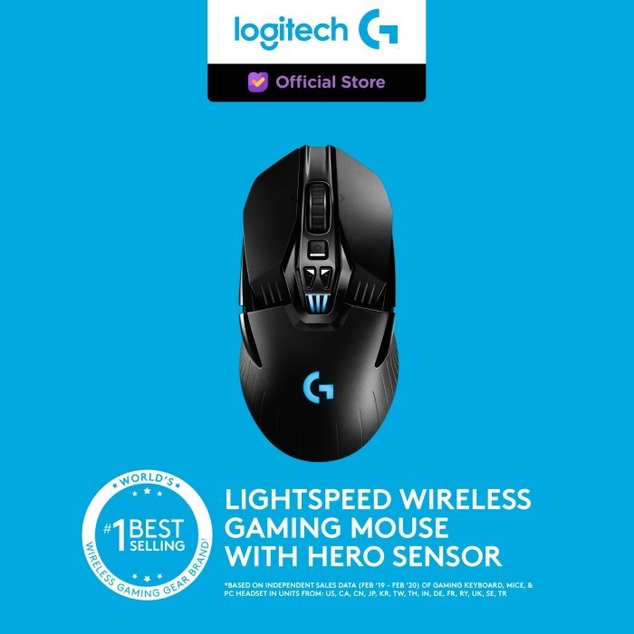 Jual Logitech G903 Hero Lightspeed Mouse Gaming Wireless, Sensor 25K ...
