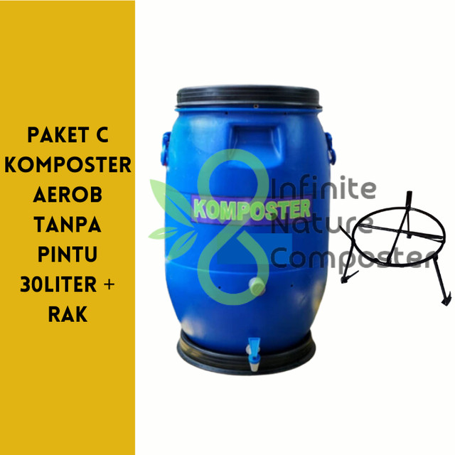 Jual Paket C Tong Komposter AEROB Tanpa Pintu 30 L + Rak Penyangga ...