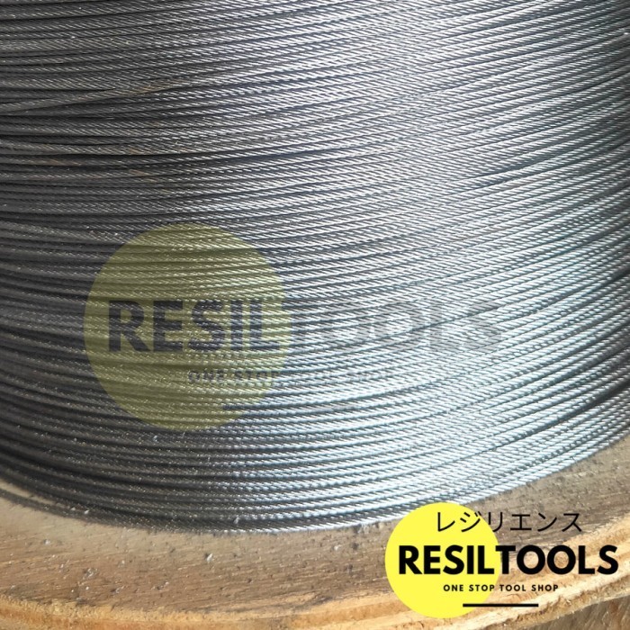 Jual Per 100 Meter Tali Besi Stainless 1 Mm Sling Anti Karat Kawat ...
