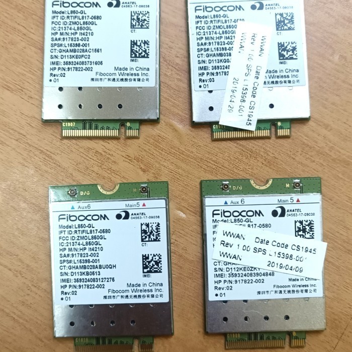 Jual New!!! modem wwan model EM7345 model fibocom L850 GL 4G+ original ...