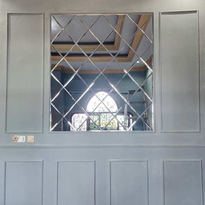 Jual kaca bevel / cermin bevel 120cm x 90cm | Shopee Indonesia