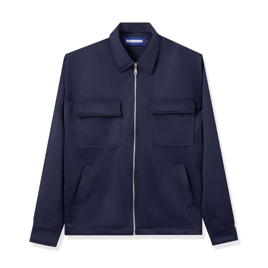 Jual Jaket Tenue de Attire - Classic Zipper Jacket - Navy | Shopee ...
