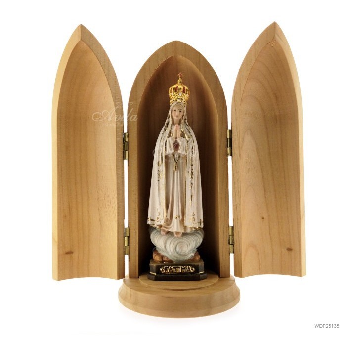 Jual Patung Kayu Bunda Maria Fatima 11/14cm Italy Katolik | Shopee ...