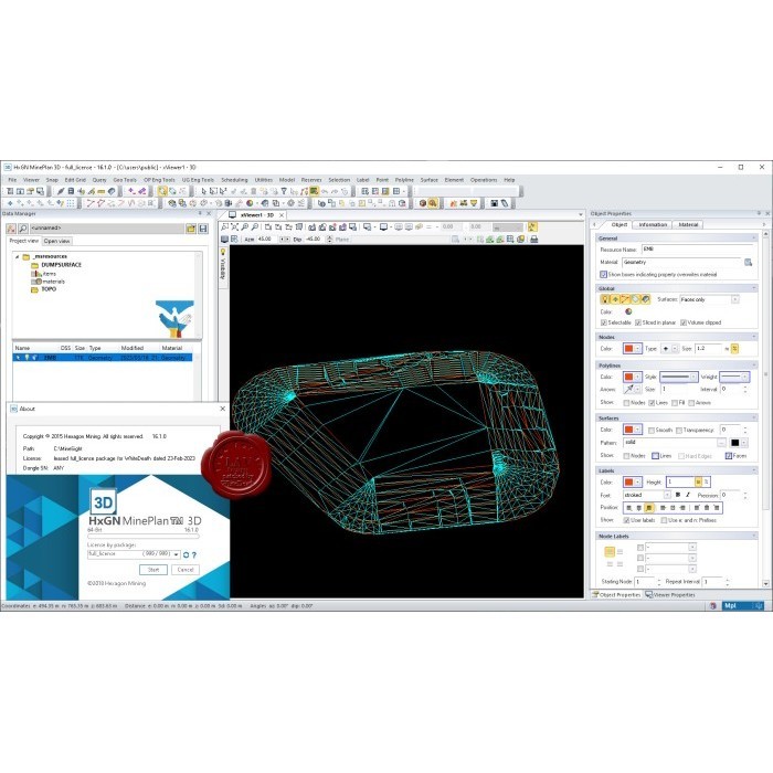 Jual Software Leica Hexagon MinePlan ( ex. MineSight ) 2023 Release 1 ...