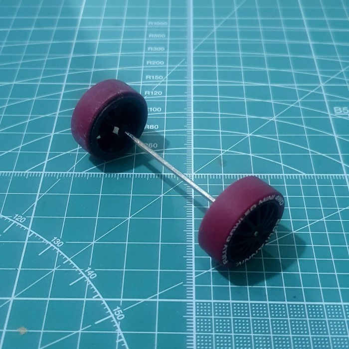 Jual Tamiya Fin Wheel + Maroon Low Profile 95116 Ban Side Damper (1 ...