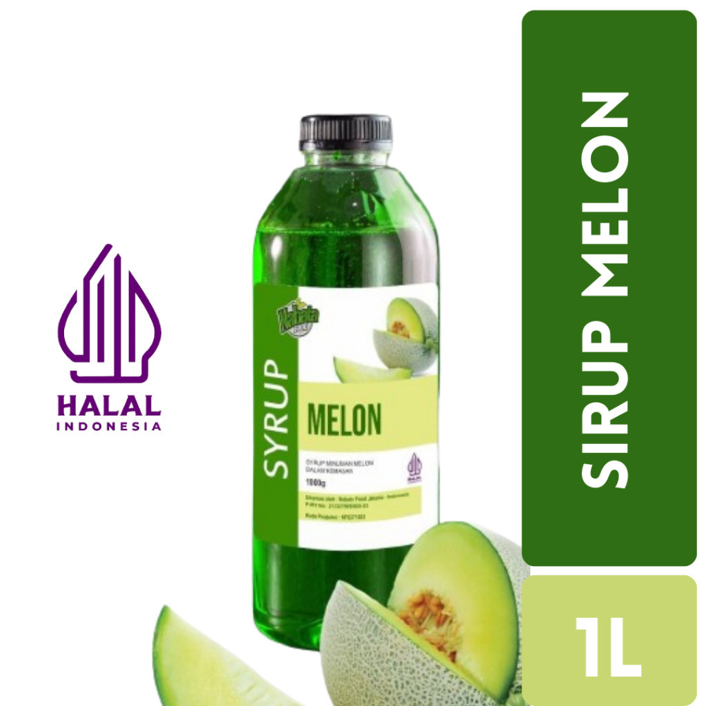 Jual Nabata Food Sirup Melon 1 Liter Syrup Melon 1000 Ml Sirop Enak ...