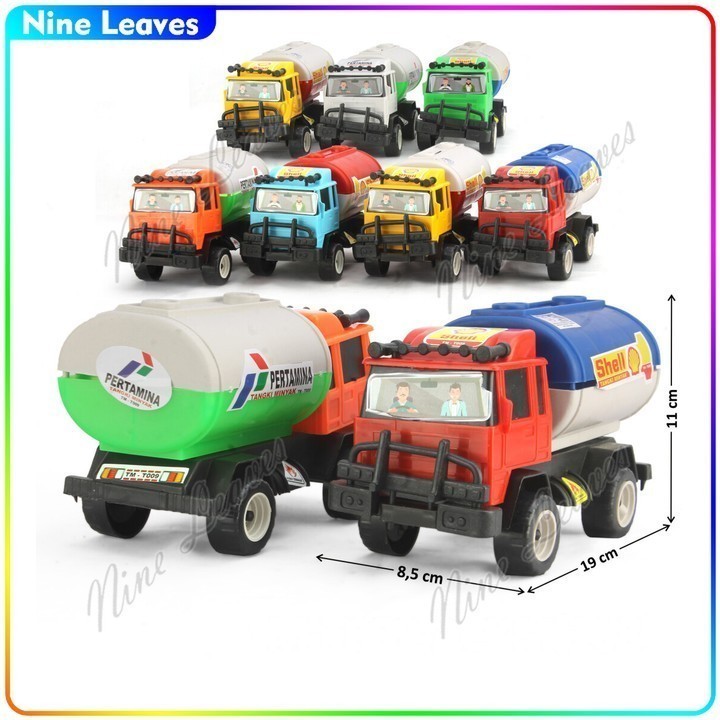 Jual Mainan Anak Truk Tangki 19 cm Pertamina / Shell Tangki Minyak ...