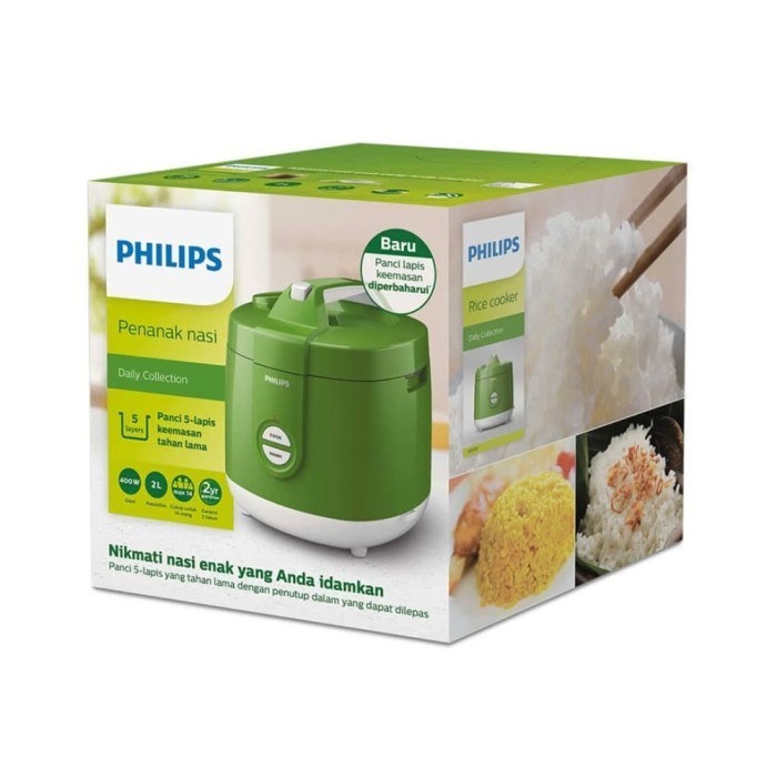 Jual Philips Rice Cooker 2L - Premium Green HD3131/30 | Shopee Indonesia
