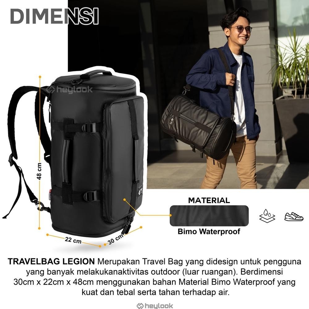 Jual Ctry HEYLOOK Official - Travelbag Pria LEGION Travel Bag Tas Gym ...