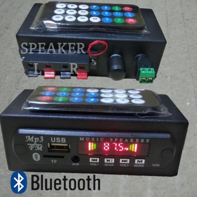 Jual Power Amplifier Bluetooth Mp3 Player Fm Usb Ampli Mini 12 Volt ...