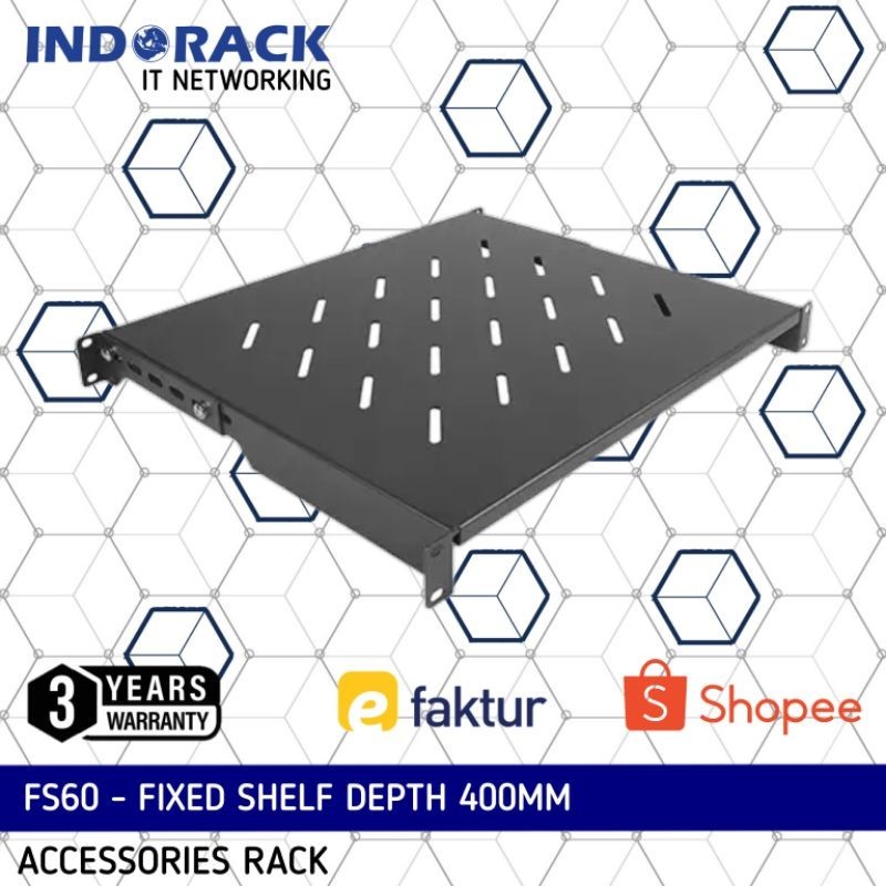 Jual FS60 - INDORACK Fixed Shelf Close Rack Depth 400mm Flat Ambalan ...