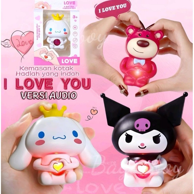 Jual lampu karakter Sanrio/kurimo bisa bicara i love you/i love you ...