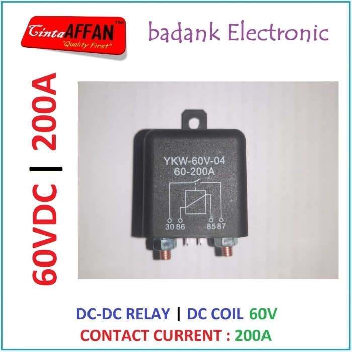 Jual For Sale Coil 60V Dc-Dc Relay 200A Automotive Heavy Duty High Current Starting Best Quality ...