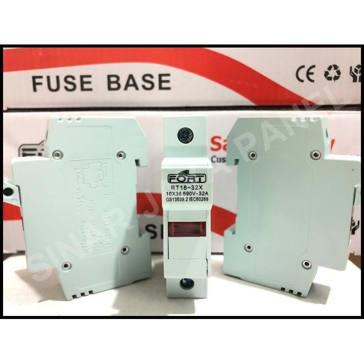 Jual TERBARU FUSE RT18-32X CATRIGE FUSE HOLDER WITH LAMP MODEL MCB FORT !!!!!!! | Shopee Indonesia