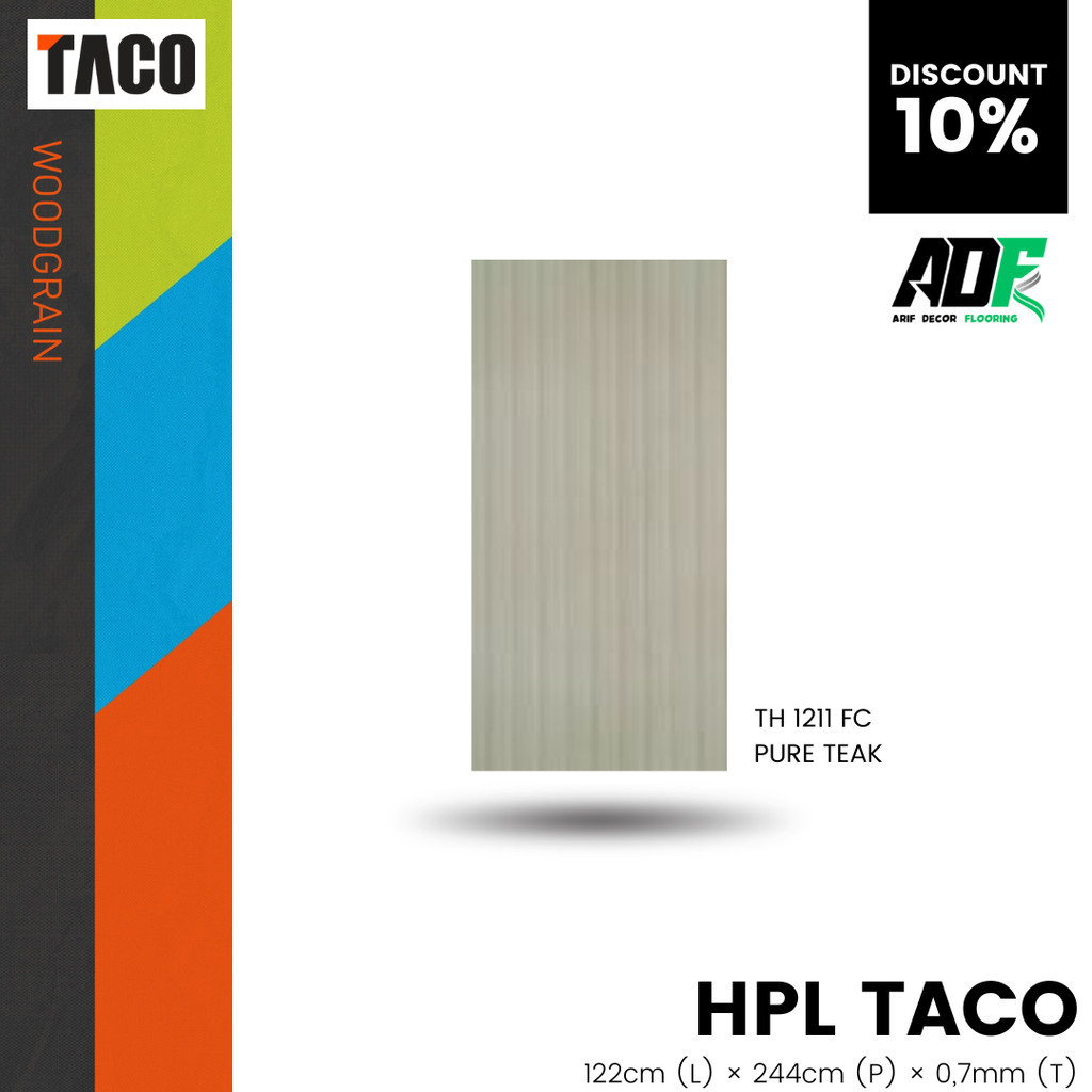 Jual HPL Pelapis Kayu TACO WOODGRAIN Type TH 1211 FC Furniture Lemari ...