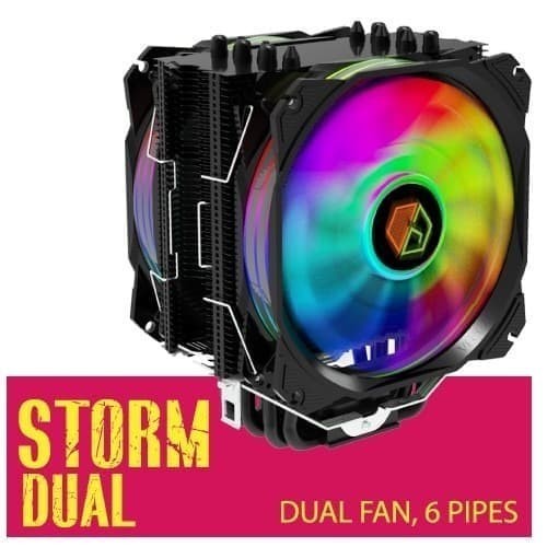 Jual Cube Gaming Storm - Dual Fan 12Cm Argb - Universal Cpu Cooler ...