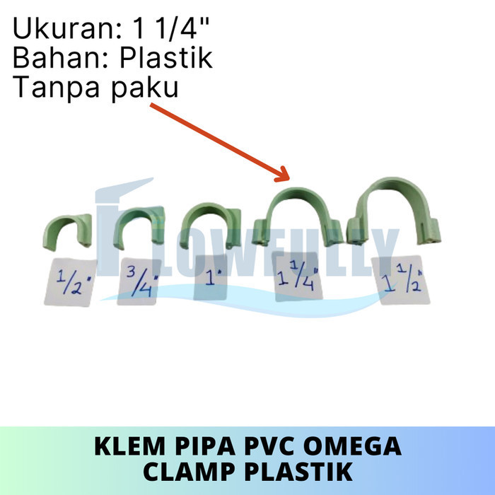 Jual KLEM CLAMP PIPA PVC 1 1/4 INCH ARROW PLASTIK 1,25 DIM | Shopee ...