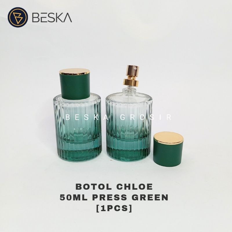 Jual 159 [1pcs] BOTOL CHLOE PRESS GOLD 50ML GREEN - BESKA GROSIR ...