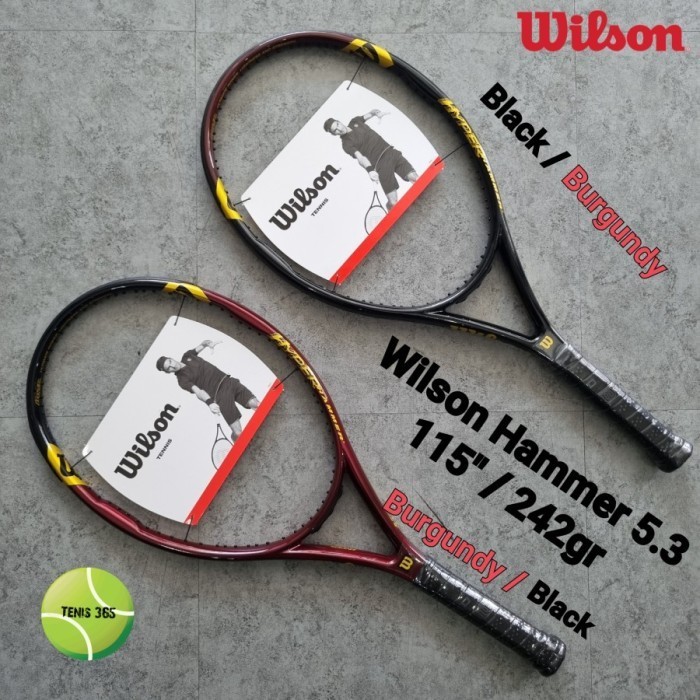 Jual Raket Tenis Wilson Hyper Hammer 5.3 ( 115" / 242gr ) | Shopee ...