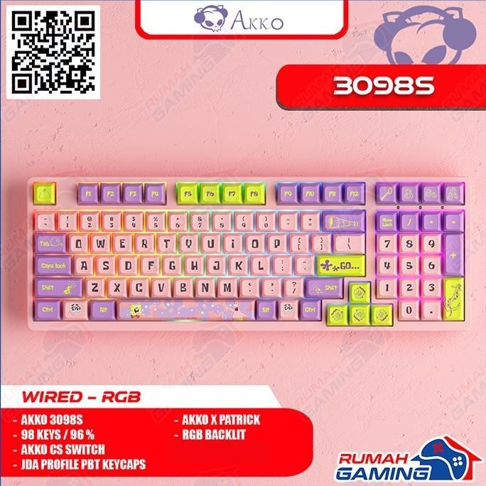 Jual New Mechanical Keyboard - Akko 3098S - 96% - Rgb - Akko X Patrick ...