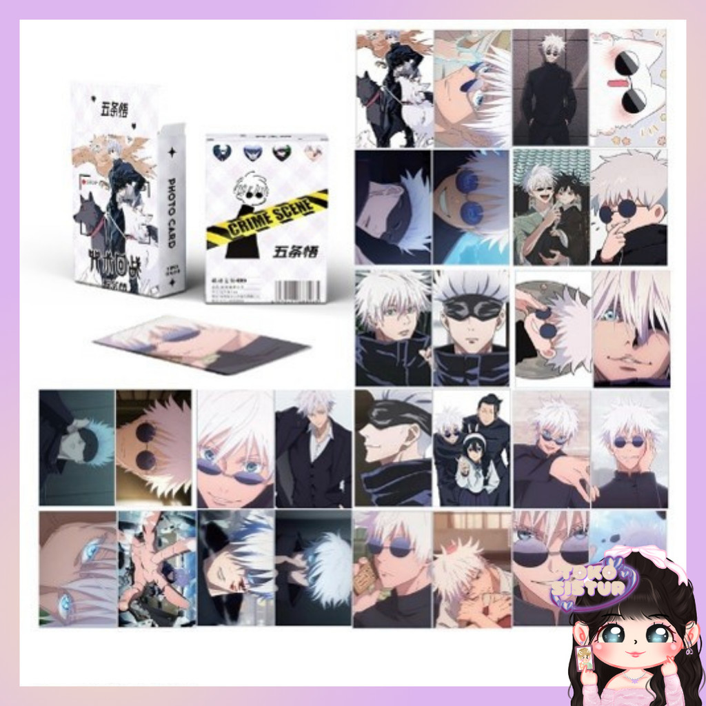 Jual [TS] GOJO SATORU HOLOGRAM PHOTOCARD LOMO CARD ANIME 2 SISI ISI ...