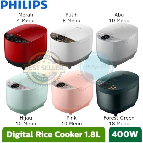 Jual Philips Digital Rice Cooker Hd4515 Digital Rice Cooker Philips 1.8 ...