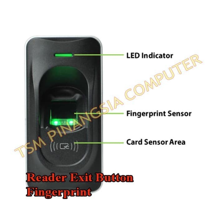 Jual Exit Button Fingerprint & Rfid Reader Fr1200 Rs485 Interface | Shopee Indonesia